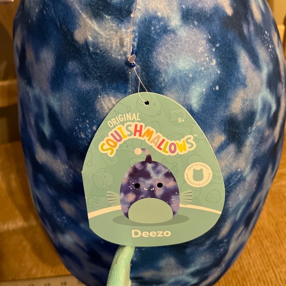 Squishmallows | Toys | Squishmallows Deezo The Anglerfish Blue Tie Dyed ...